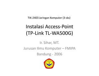 Instalasi Access Point PDF