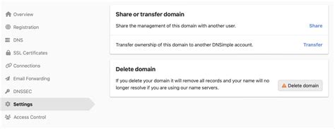 Deleting A Domain DNSimple Help
