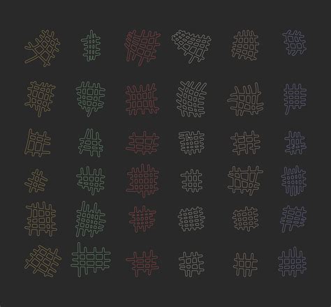 Abstract Organic Grid Design Element Vector Set 23209842 Vector Art At