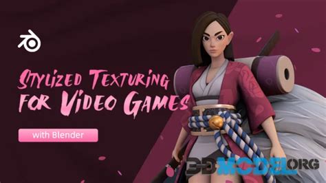 Stylized Texturing For Video Games With Blender 3d Model Org 3d Models And Textures For Design