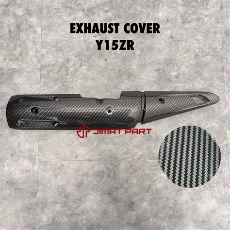 Carbon Yamaha Y15 Y15z Y15zr Muffler Protector Exhaust Cover Ekzos