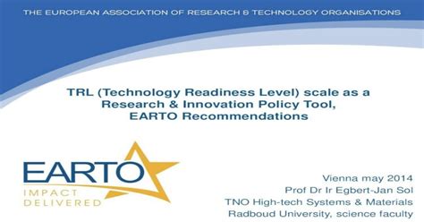 Pdf Trl Technology Readiness Level Scale As A Research · Pdf