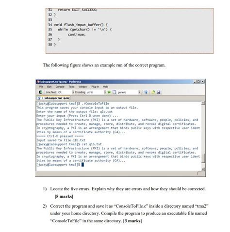solved 7 8 b the following program contains 5 errors