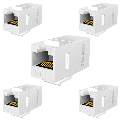 Cat6 Rj45 Keystone Couplers 5 Pack Utp Ethernet Keystone Jack Female To