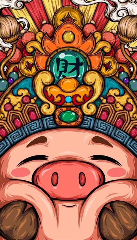 วอลเปเปอร์เสริมดวง 2569 แจกฟรี ชุด 12 นักษัตร ปีกุน หมู