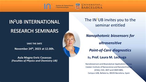 November 24th 2023 At 12h Nanophotonic Biosensors For Ultrasensitive