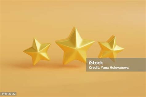 3 개의 금색 별 3d 어떤 목적든지를 위한 중대한 디자인 창의적인 디자인 격리된 3d 그림 축제 배너입니다 프리미엄 디자인 웹