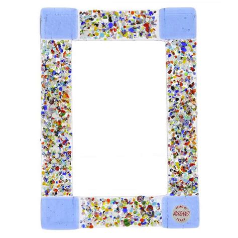 Murano Glass Photo Frames Murano Klimt Photo Frame Blue Small