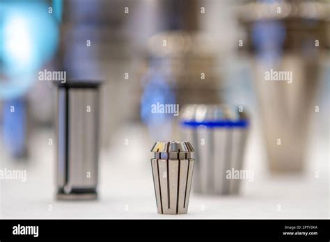 Collet Chuck Tool Collets Set Many Tye CNC Machine Stock Photo Alamy