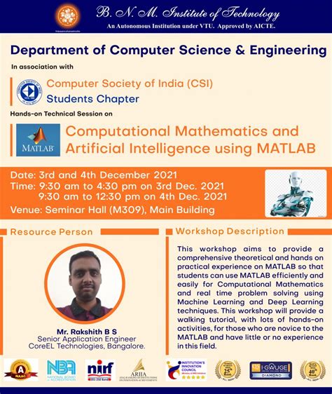 Computational Mathematics And AI Using MATLAB