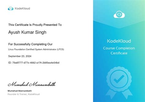 Ayush Kumar Singh On Linkedin Learningjourney Linux Lfcs