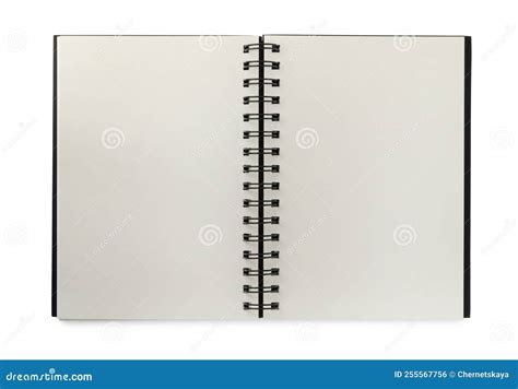 Bloc De Notas En Blanco Aislado En Blanco Foto De Archivo Imagen De Fondo Equipo