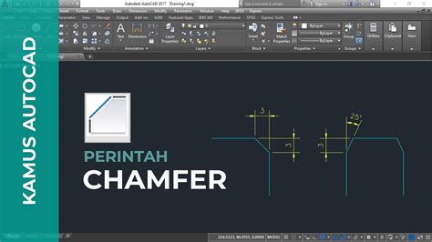 Cara Membuat Chamfer Dengan Berbagai Metode Tutorial Autocad Youtube