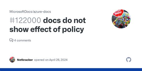 Docs Do Not Show Effect Of Policy · Issue 122000 · Microsoftdocsazure