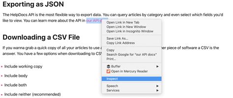 Finding Css Selectors In Your Browser Helpdocs Support