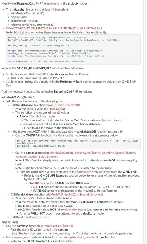 Solved Modify The Shopping Cart Php File Index Php In The Chegg