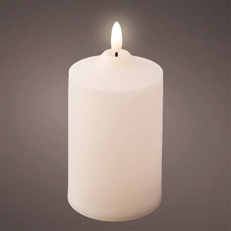 Bougie Led H15 Cm Effet Flamme Blanc Chaud Décoration De Table De