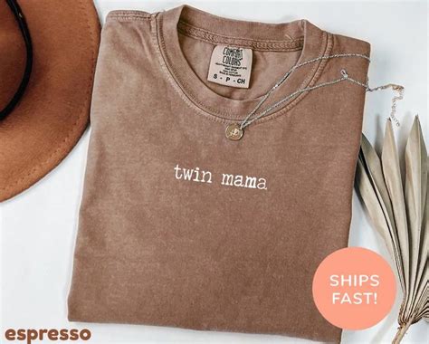 Comfort Colors® Twin Mama Shirt Twin Mom T Shirt I Love Twin Mama