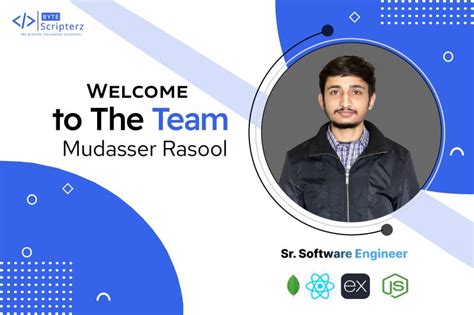 Byte Scripterz On Linkedin Welcomeaboard Seniorsoftwareengineer Teamgrowth Bytescripterz