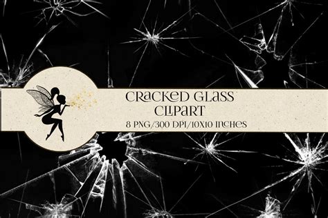 Cracked White Glass Clipart Png Graphic By Pixy Art Store · Creative