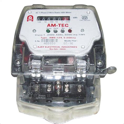 Ac 1 Phase 2 Wire Static Energy Meter At 350 00 INR In New Delhi Ajay