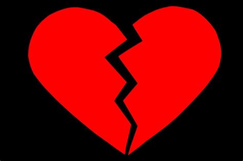 Premium Photo Red Heartbreak Broken Heart Close Up Of A Paper