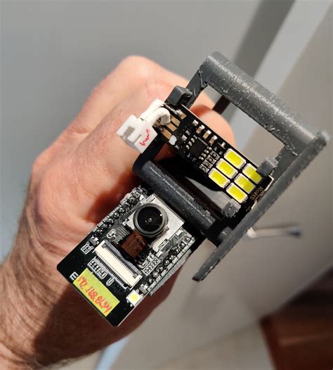 mini esp32cam and led light mount by kspear download free stl model