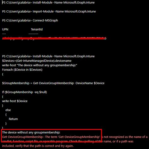 export intune devices not enrolled in any group memberships microsoft qanda