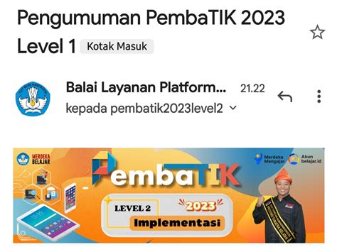 pengumuman pembatik 2023 level 1 daeng guru berbagi