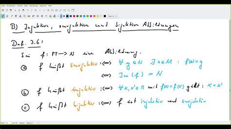 Analysis Teil 04 Woche 1 3 Abbildungen B Injektiv Surjektiv