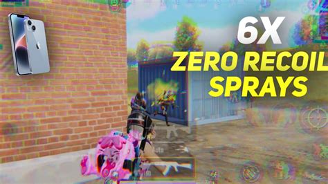 How To Get Zero Recoil 6x Sprays In Iphone 14 Only Laser Spray Bgmi