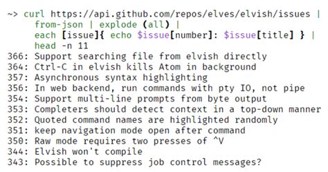 A Quick Look At Elvish Shell