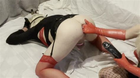 Madam Sadie Fucking Sissys Throat Fisting And Pegging With 20 Inch