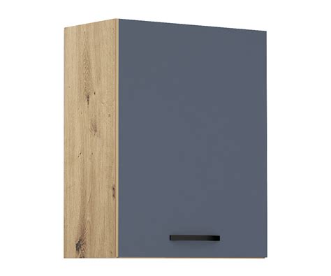 Кухненски горен шкаф Лорен G80 55 см Mdf Син мат Артизан Мебели Венус