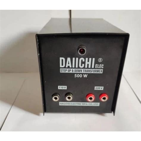 Step Down Up Transformer 220V 110V 500 Watt DAIICHI 500W Transformer