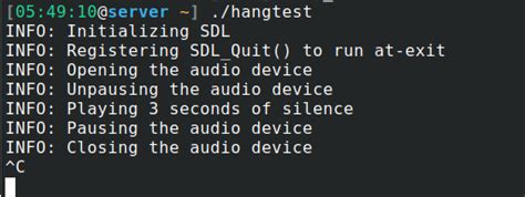Hang On Close When Some Alsa Conf Files Arent Present · Issue 1252