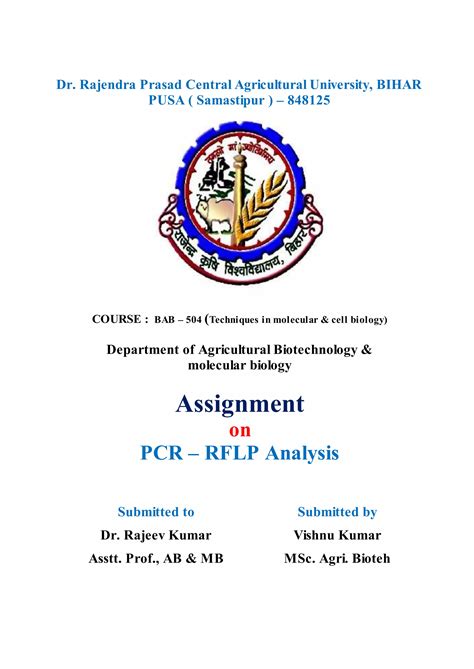 Dna Extraction And Pcr Protocol Pdf