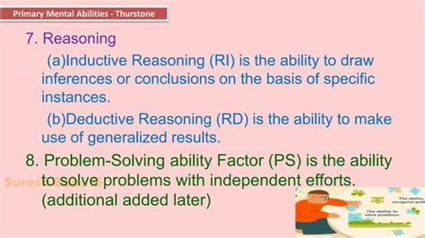Intelligence Theories Two Factor Theory Spearman Primary Mental Abilities Thurston