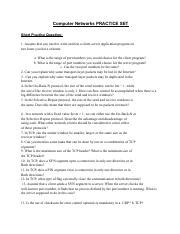 Computer Networks PRACTICE SET Pdf Computer Networks PRACTICE SET Short Practice Question 1