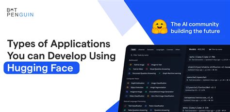 types of applications you can develop using hugging face