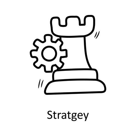 Strategy Vector Outline Icon Design Illustration Business Symbol On White Background EPS 10