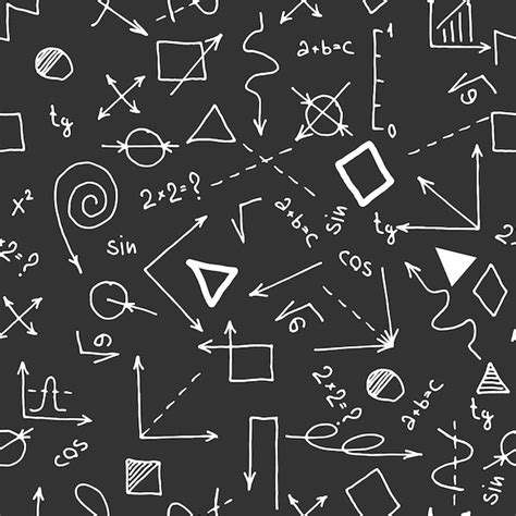 Premium Vector Seamless Pattern On School Theme On Black Background