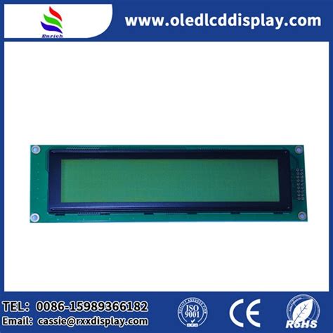 40x4 character cob module stn positive lcd yellow green for industrial
