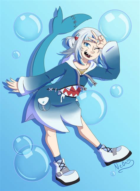 Comm Gawr Gura By Xneonmariex On Deviantart
