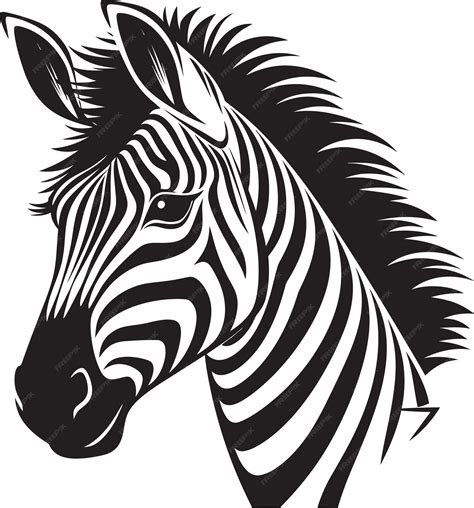 Premium Vector Majestic Monochrome Zebra Print Vector Art