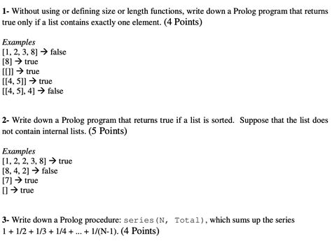 Solved 1 Without Using Or Defining Size Or Length