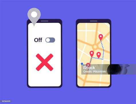 Gps 활성화 토글 거리에 대한 스톡 벡터 아트 및 기타 이미지 거리 관광 그래픽 사용자 인터페이스 Istock