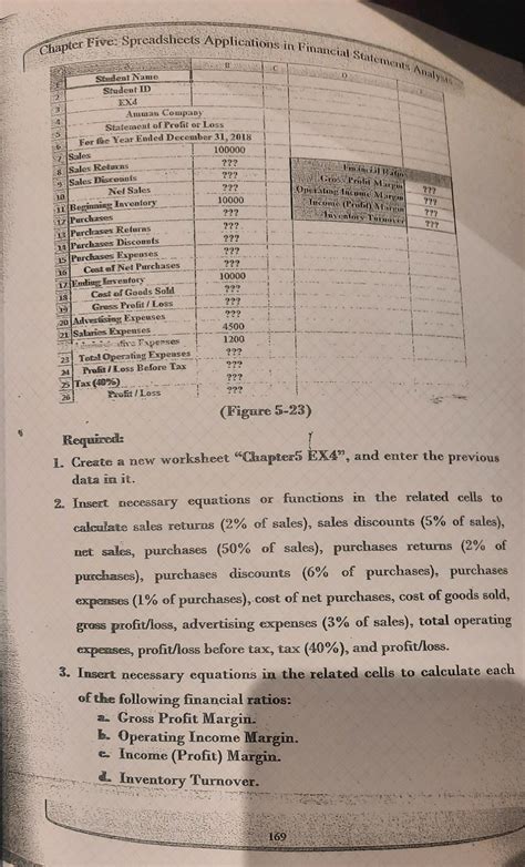Solved 4 Chapter Five Spreadsheets Applications Solutioninn