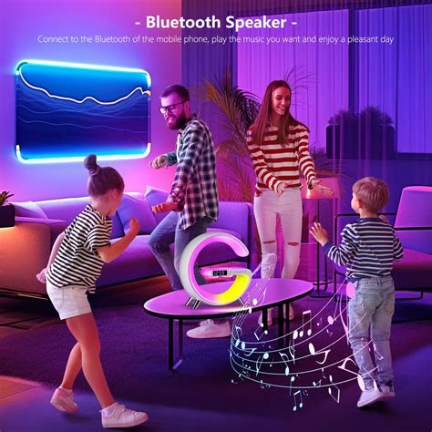 Aldorian™ Multi Function Bluetooth Speaker Colorful Ambient Light Wi