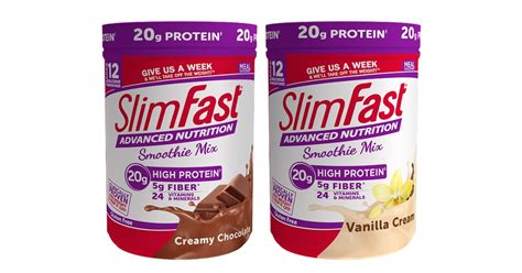 Slimfast Advanced Nutrition Smoothie Mixes Slimfast